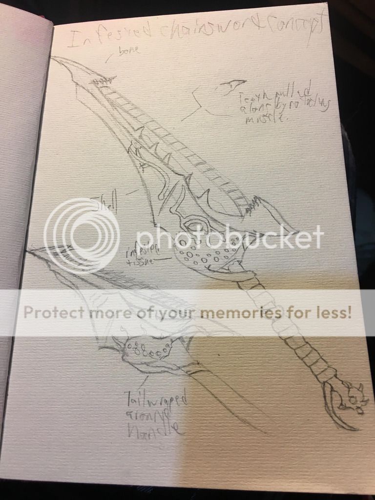 Infested Chainsaw Sword Concept - Fan Art - Warframe Forums