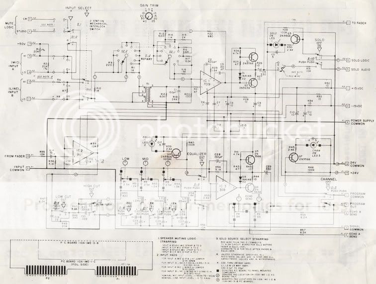 a few questions about this schematic (auditronics 110 ime) | GroupDIY ...